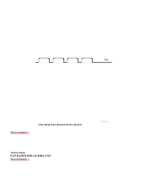 Pretty Rubiks Cube Patterns With Algorithms