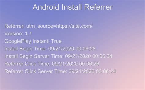 Android Install Referrer