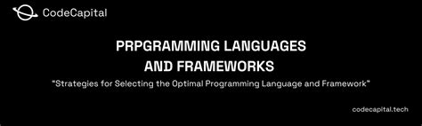 choose the right programming language and framework for your next project