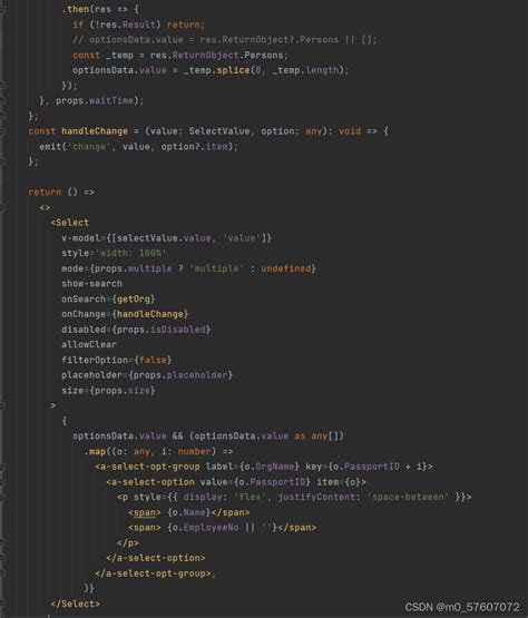 Ant Design A Select 通过onsearch获取的数据数据源更新，但视图没更新的问题（vue3tsx）a Select Search Csdn博客
