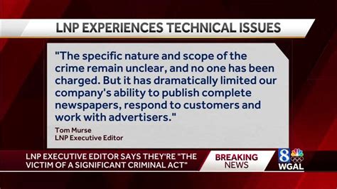 Lancaster Newspapers Experiencing Technical Issues