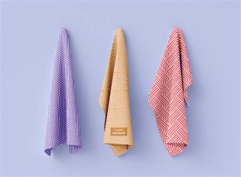 Premium Psd Textile Fabric Pattern Mockup Design