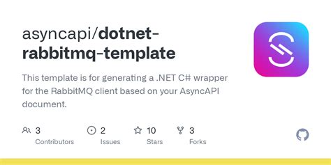 Github Asyncapidotnet Rabbitmq Template This Template Is For Generating A Net C Wrapper
