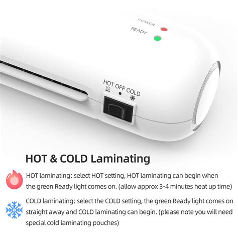 dcenta a4 laminator machine 9 inch cold thermal laminator 6 in 1 personal laminating machine