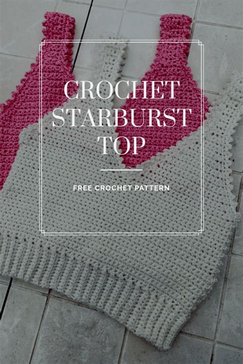 Crochet Starburst Tank Top Crochet With Carrie