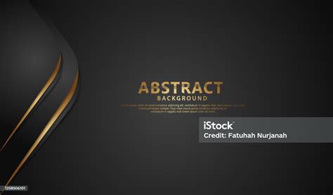 블랙과 골드 오버랩 레이어가 있는 고급스럽고 우아한 추상 장식 배경 화면 배경에 대한 창조적 인 그림 배너 포스터 및 기타 사용자 프로모션 0명에 대한 스톡 벡터 아트 및