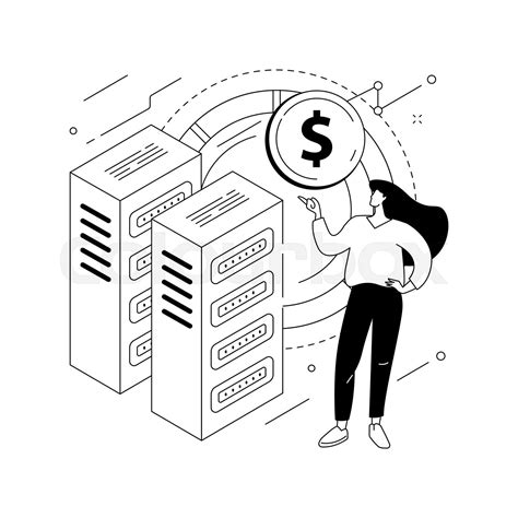 Data Monetization Abstract Concept Vector Illustration Stock Vector