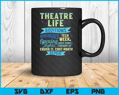 Theatre Nerd Actor Funny Musical Theater Svg Png Digital Files Creativeusarts