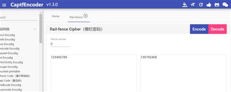 Rail fence Cipher栅栏密码错误 Issue 9 gubabe CaptfEncoder GitHub