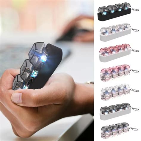 Keyboard Fidget Keychain Stress Relief Fun Relaxing Fidget Toy With