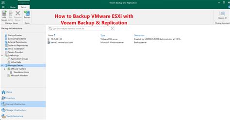 How To Back Up Vmware Esxi With Veeam Backup Replication