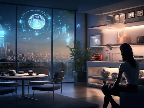 Premium Photo Seamless Smart Home Automation AI Generated