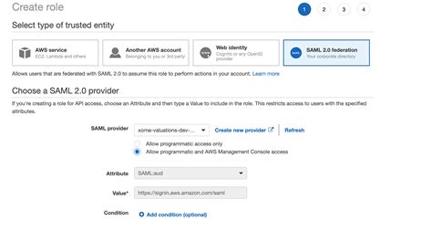 Linux How To Create Aws Iam Role With Console Access And Saml Stack Overflow