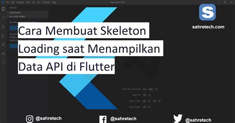 cara membuat skeleton loading saat menampilkan data api di flutter