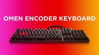 Best Buy HP OMEN Encoder Full Size Wired Gaming Mechanical Keyboard Black YW AA