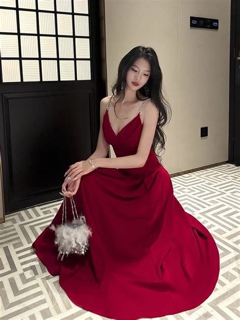 Pretty A Line Spaghetti Straps Red Knee Length Prom Dresses Evening Go Preppydress