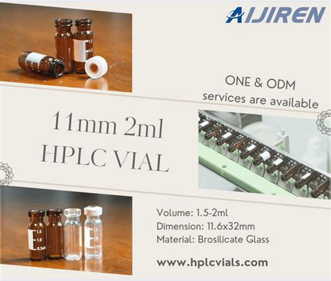 Ml Crimp Autosampler Vial For HPLC Aijiren Vials For HPLC GC