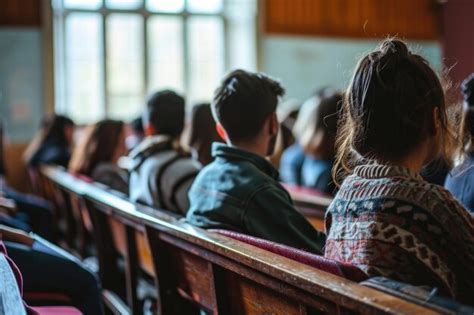 Premium Ai Image Adult Students In Small Classroom Listening To Professors Lecture