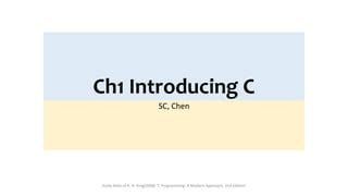 Ch1 Introducing C PPT