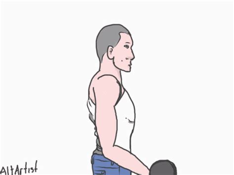 bicep curl animation by altartist on deviantart