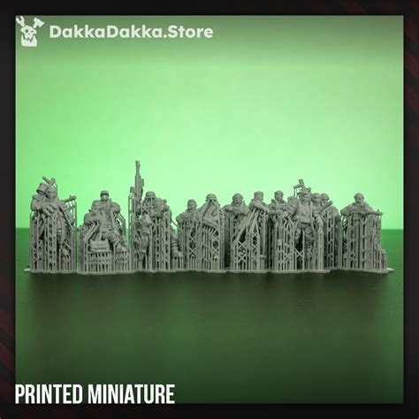 3d Printable The Alcat Rats Infantry Squad X15 By Dakkadakkastore