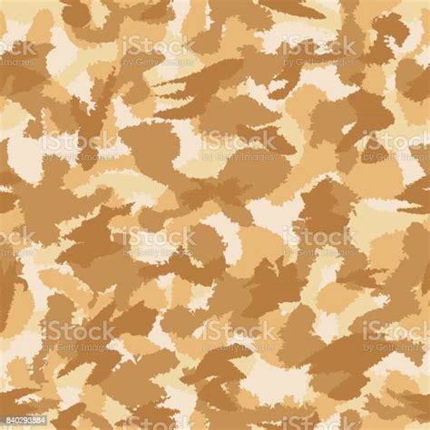 전쟁 사막 위장 원활한 벡터 패턴입니다 벽지 패턴 채우기 웹 페이지 배경 표면 질감에 대 한 사용할 수 있습니다 벡터 일러스트 레이 션 갈색에 대한 스톡 벡터 아트 및 기타
