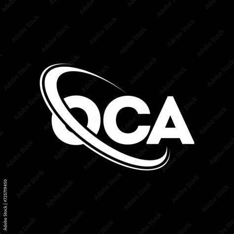 Oca Logo Oca Letter Oca Letter Logo Design Intitials Oca Logo Linked With Circle And