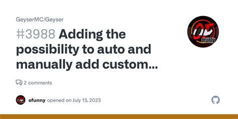 Adding The Possibility To Auto And Manually Add Custom Tags To The