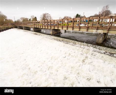 An Overflow Weir On The Canal In Barrow On Soar Leicestershire Uk