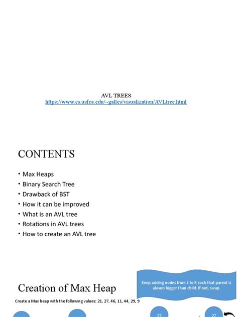 5 heaps binary and avl trees pdf algorithms and data