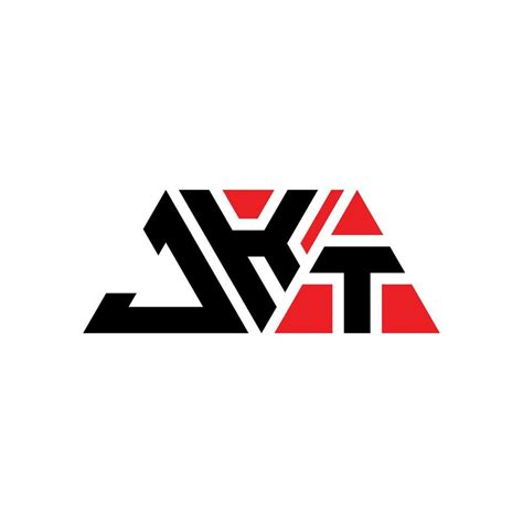 Jkt Triangle Letter Logo Design With Triangle Shape Jkt Triangle Logo