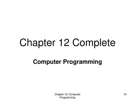 Chapter 12 Computer Programming Ppt Download
