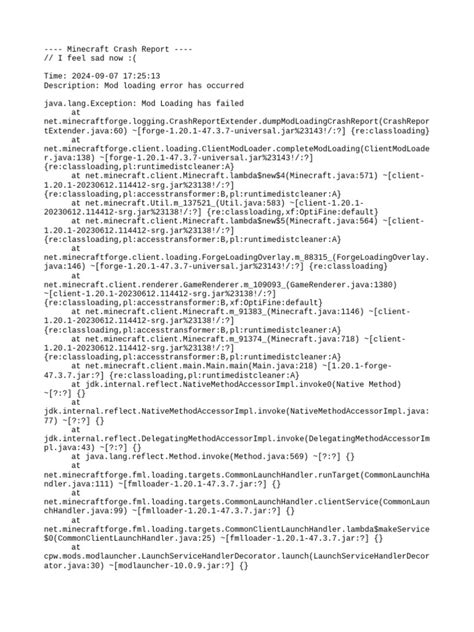 Crash 2024 09 07 172512 Fml Pdf Java Virtual Machine Computer