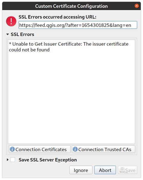 Error Getting Issuer Certificate Son Start Up · Issue 48859 · Qgisqgis · Github