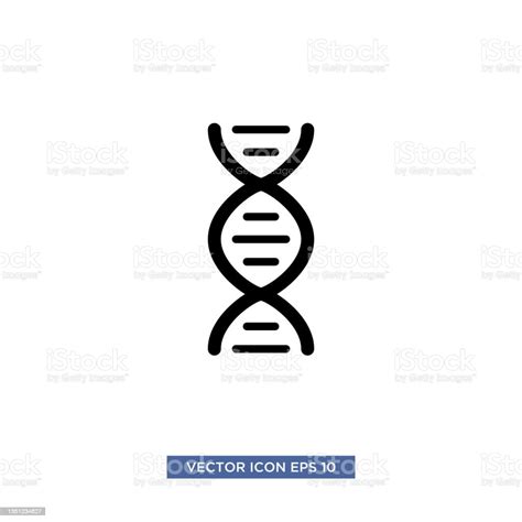 Dna Icon Vector Illustration Template Stock Illustration Download Image Now Abstract Atom