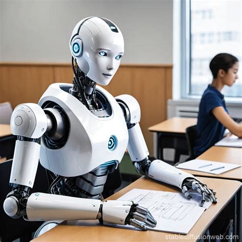 Ai Robot In Classroom Stable Diffusion Online