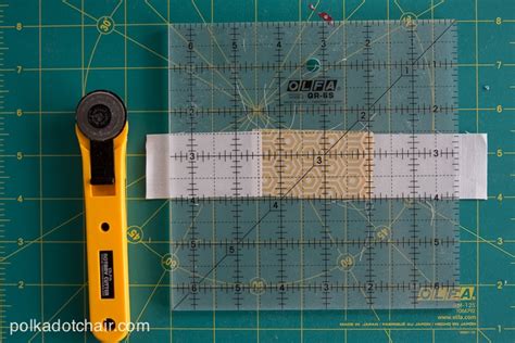 Scrappy Strips Quilt Block Tutorial On Polka Dot Chair