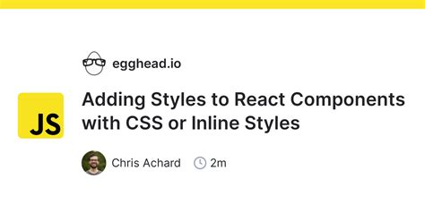 Adding Styles To React Components With Css Or Inline Styles