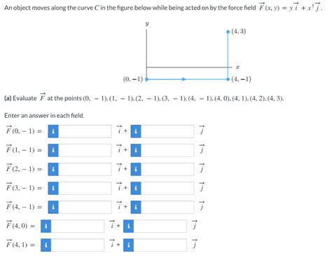 solved an object moves along the curve c in the figure below