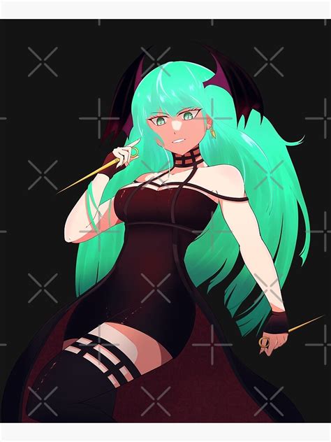 Morrigan Aensland Poster For Sale By Solidusart Redbubble