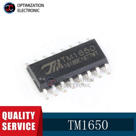 New Day Micro Original Authentic Tm1650 Sop16 Led Driver Control Keyboard Scanning Integrated
