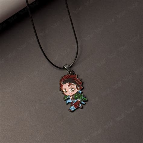 گردنبند تانجیرو انیمه شیطان کش جنس استیل تیتانیوم ارن شاپ