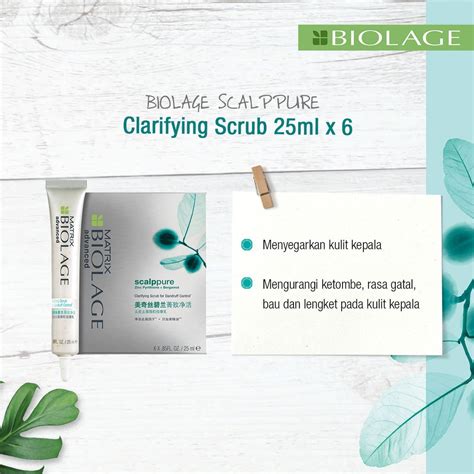 Jual Matrix Biolage Scalppure Clarifying Scrub For Dandruff Control 25ml Shopee Indonesia