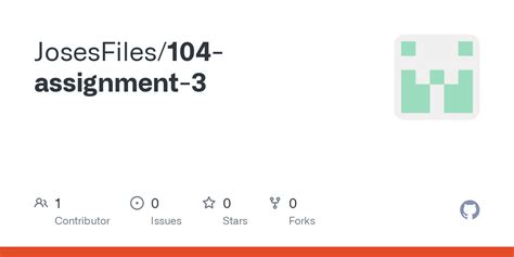 Github Josesfiles104 Assignment 3