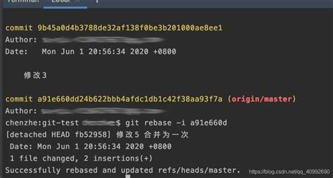 Git 多次 Commit 合并为一次 Pushgit 多次commit 一次push Csdn博客