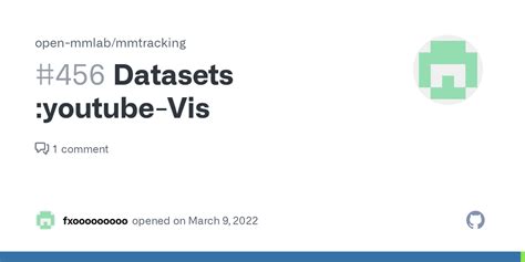 Datasets Youtube Vis Issue 456 Open Mmlab Mmtracking GitHub