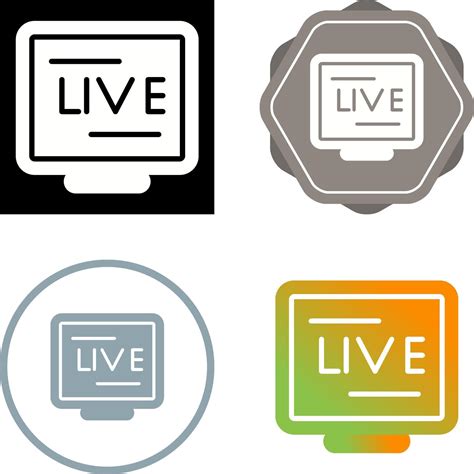 Live Stream Vector Icon 40763659 Vector Art At Vecteezy