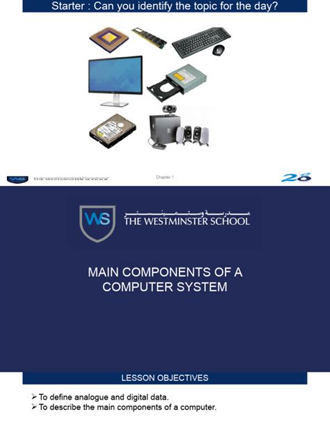 Year 9 Main Components Of A Computer Pdf Computer Data Storage
