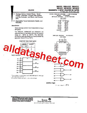 74LS32N Datasheet PDF Texas Instruments