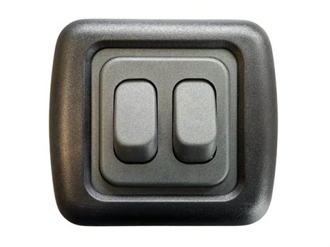 Cbe Double Light Switch With Surround Campervan Conversion Parts Clearcut Conversions